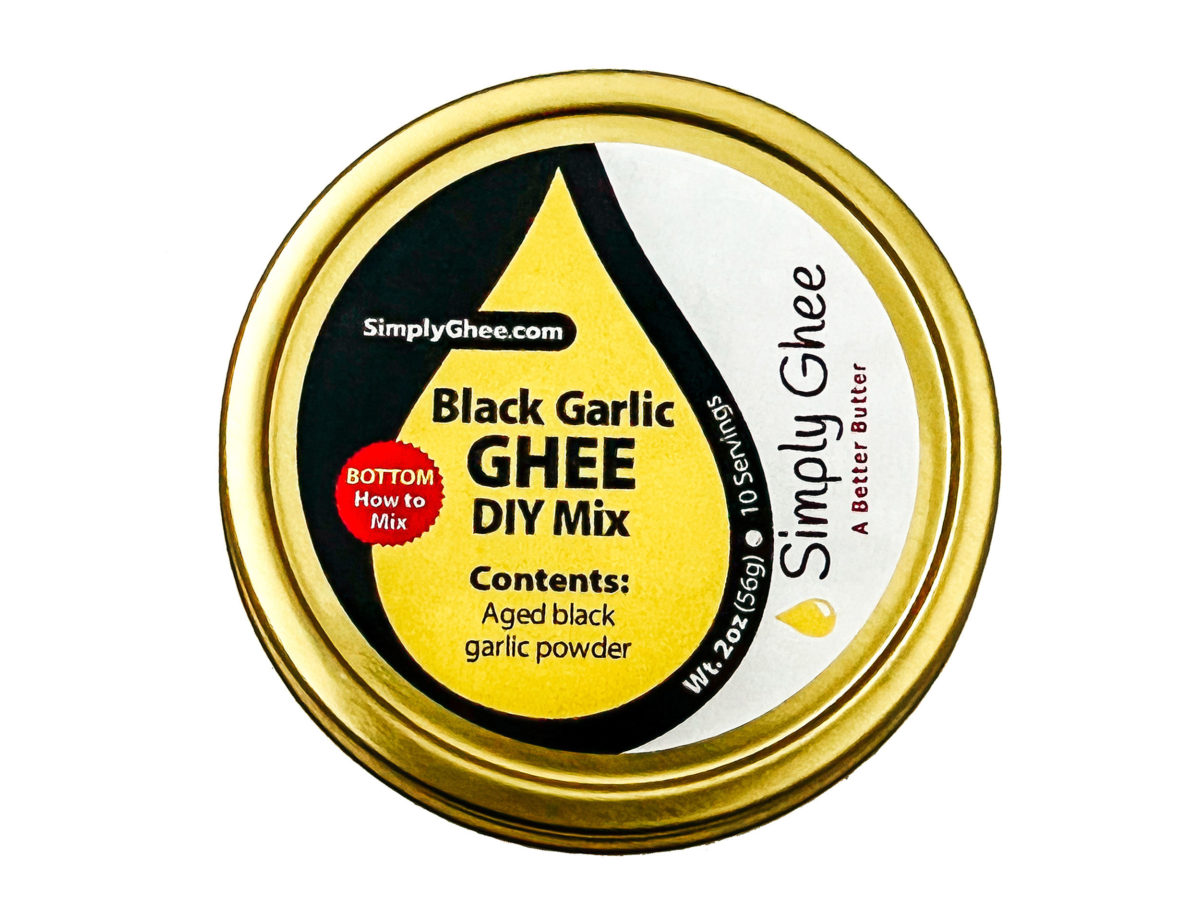 Black Garlic Ghee DIY Mix Instructions - Simply Ghee