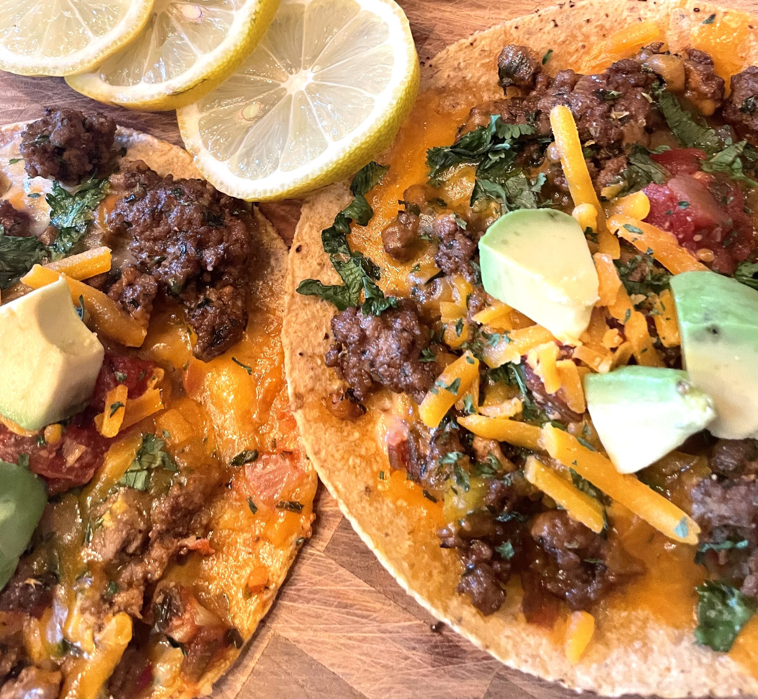 Ground Beef Tac-izza - Simply Ghee